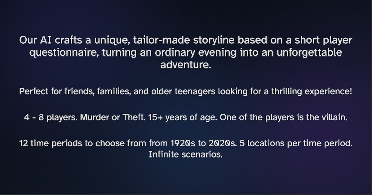 Mystery Games - Host an Unforgettable Mystery Game Night